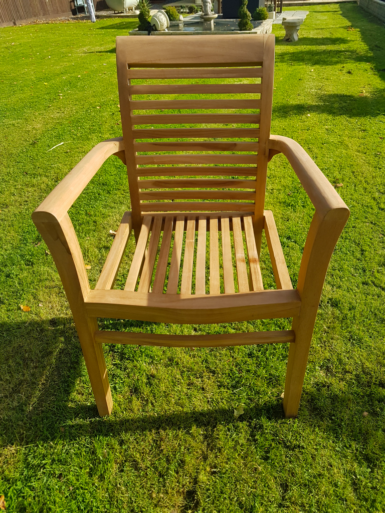 Teak Stacking Chair - Teak Garden Furniture Outlet