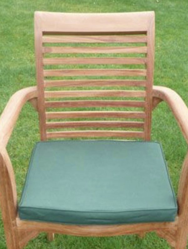 Cushion Green Teak Garden Furniture Stacking Chair - Teak Garden ...